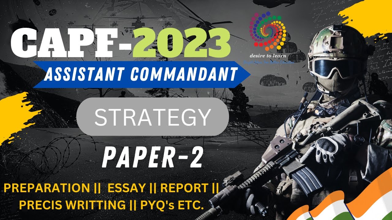 CAPF- ASSISTANT COMMANDANT (PAPER-2) STRATEGY - YouTube