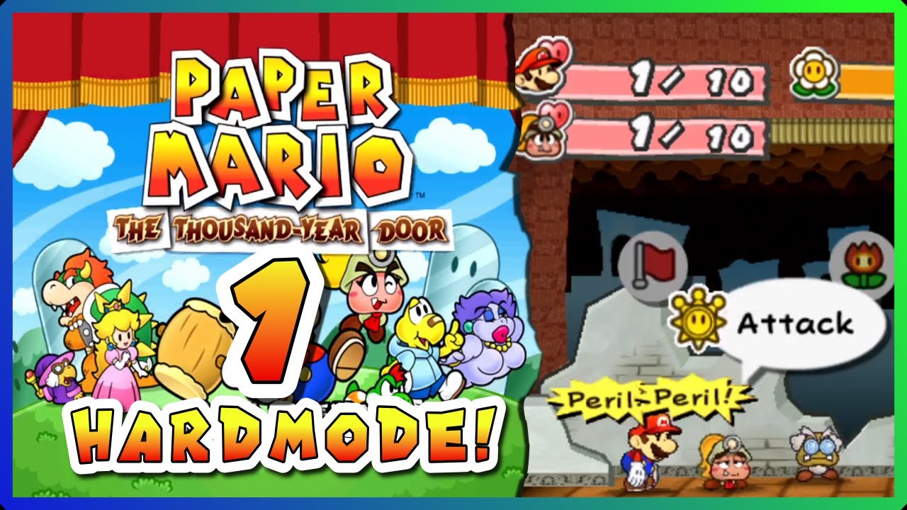Paper Mario TTYD HARDMODE [1]: STOMPED BY GOOMBAS - YouTube