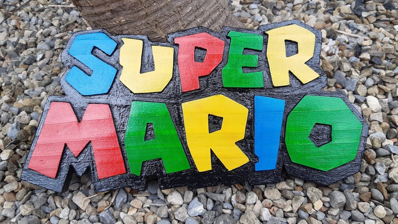 Super Mario plaque, router/scroll saw project - YouTube