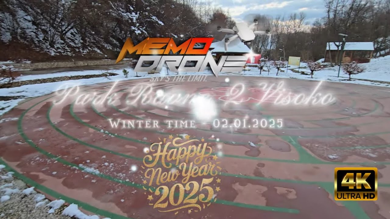 RAVNE 2 VISOKO 02.01.2025 WINTER - 4K Drone footage - YouTube