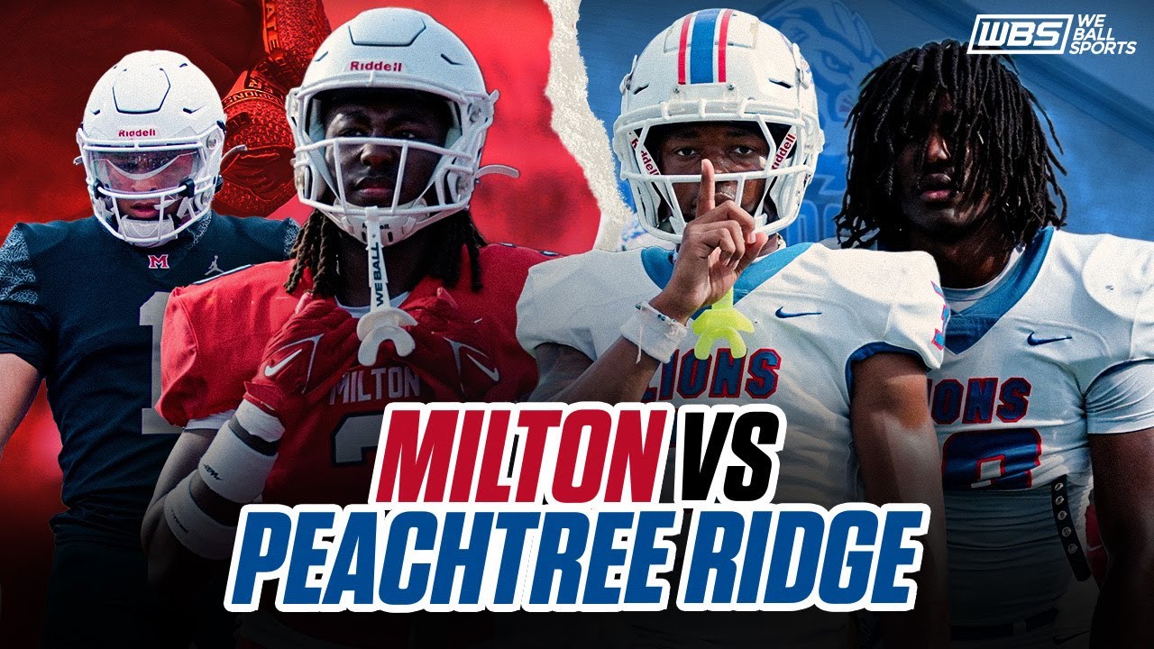 Derrick Baker's First Action at Milton 🎥💥 | Milton vs Peachtree Ridge ...