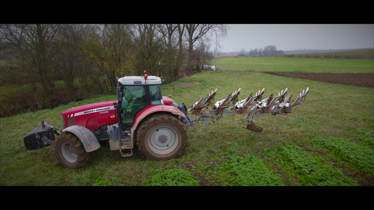 Massey Ferguson 7499 mit Lemken VarioPal 7 - YouTube