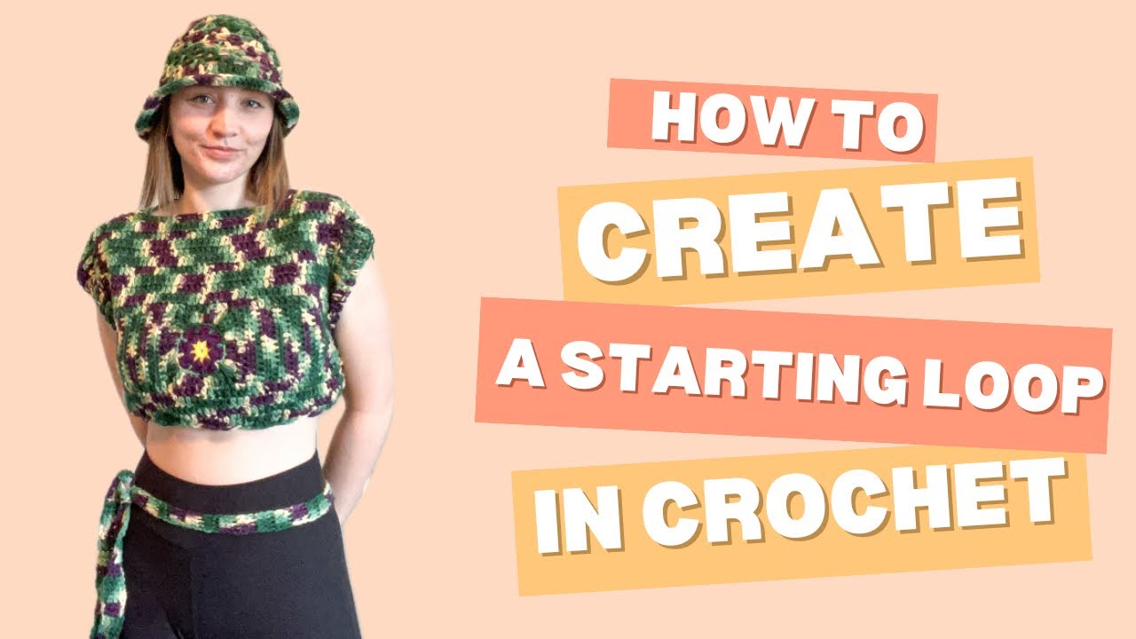 How to Create a Starting Loop in Crochet - YouTube