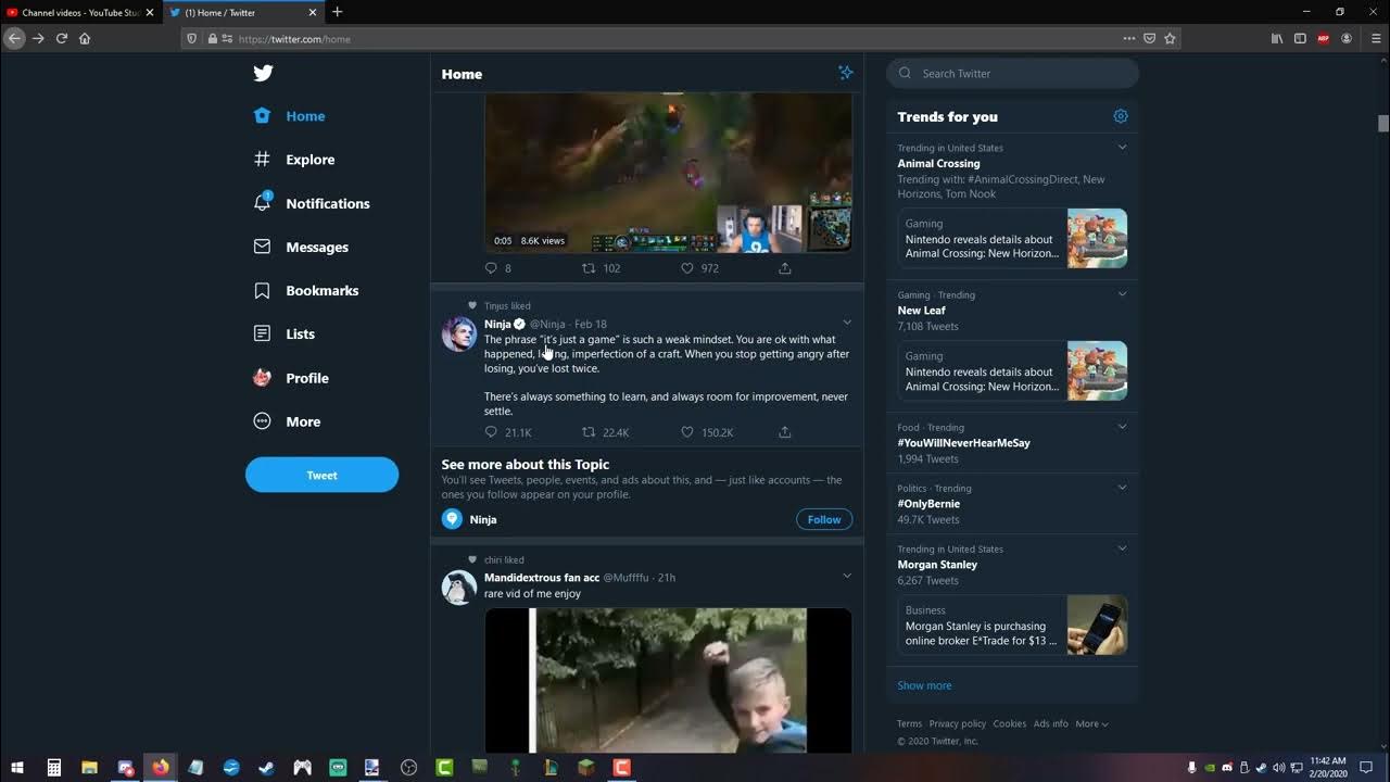 GFA - C4H Rambling Over Ninja Tweet - YouTube