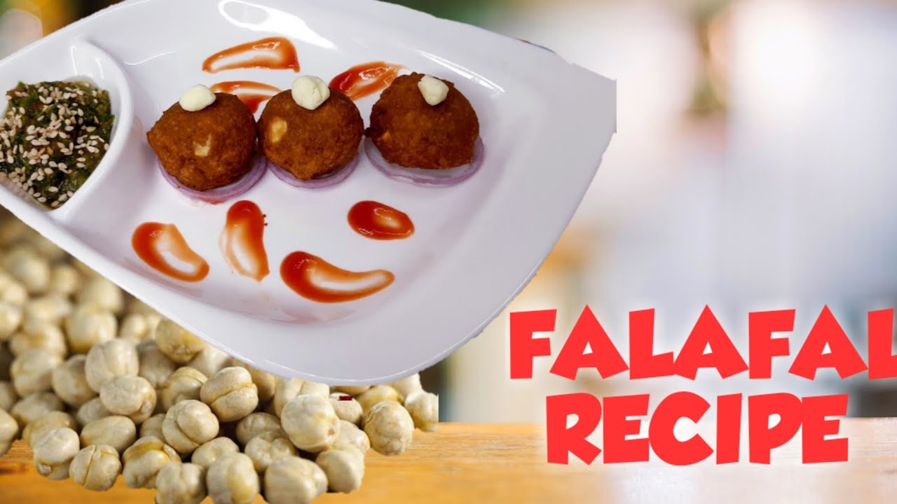 🤤falafel recipe#chickpeas fritter#middle eastern street food recipe 🍽 ...