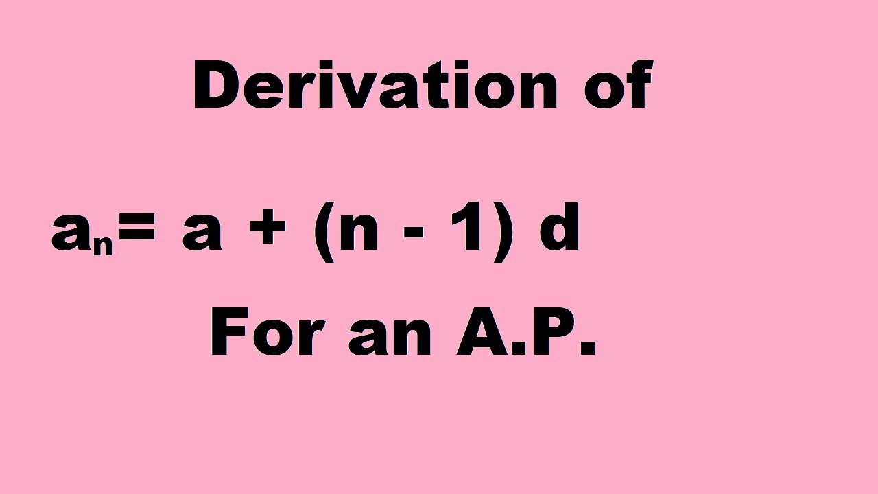 Arithmetic|Progression|Arithmetic Progression|AP|A. P.|A.P.|nth term ...