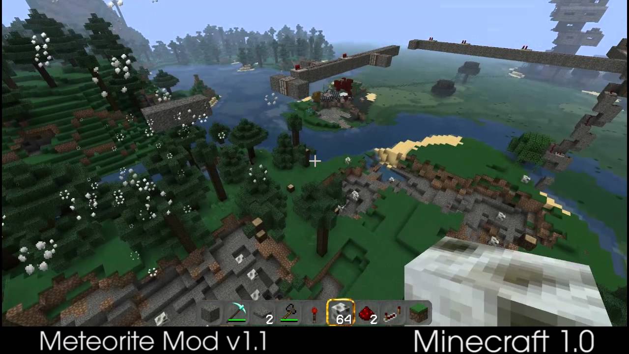 Minecraft Meteorite Mod v1.1 - YouTube