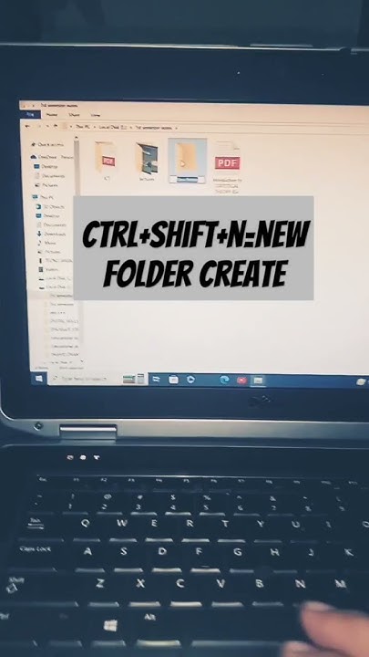 Create New Folder 📁 Shortcut Key Ctrl+shift+n=new folder create#computer#shorts#shortcutkey ...