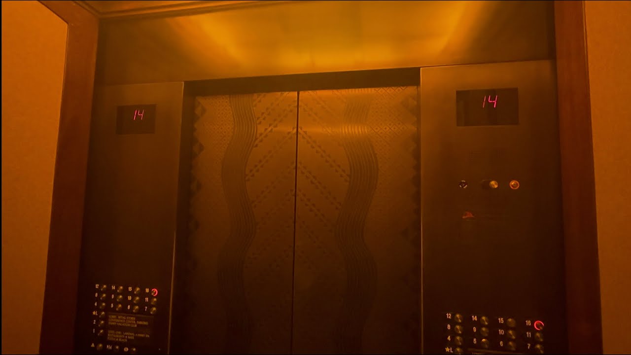 Elevator tour: Pretty fast Otis gen2 traction elevators Aulani Disney ...