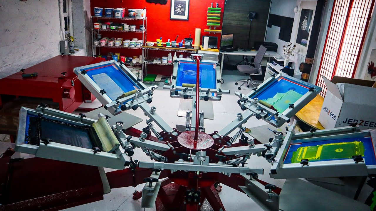 SCREEN PRINTING A LOT OF COLORS - YouTube