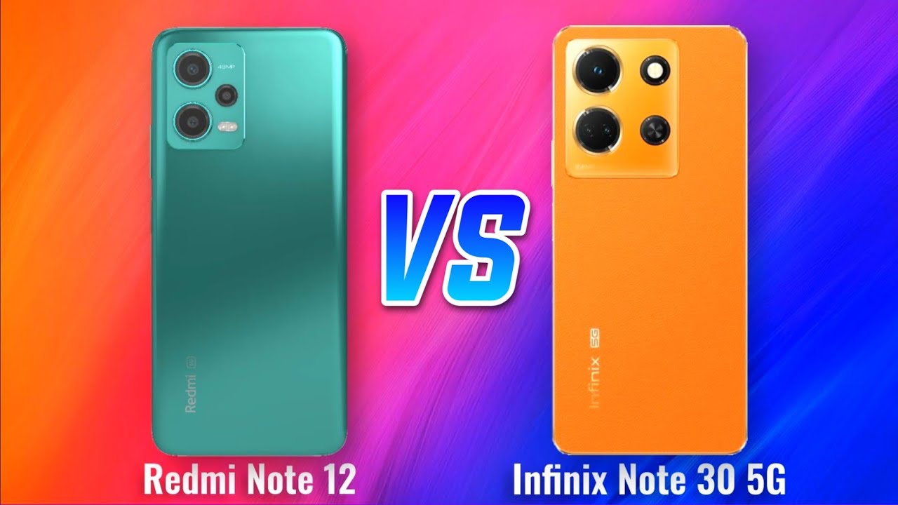 Redmi Note 12 vs ⚡ Infinix Note 30 5G Full Specifications Comparison ...