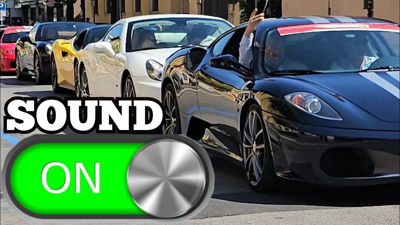 Raduno FERRARI a POMEZIA, basta sfilate, finalmente qualcuno SCHIACCIA ...
