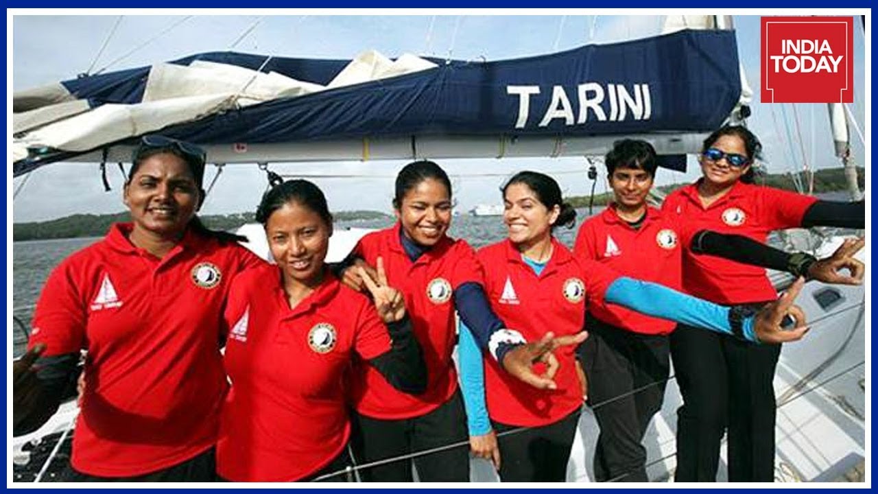 Six Women Indian Navy Crew Sets On A Historic Voyage - YouTube
