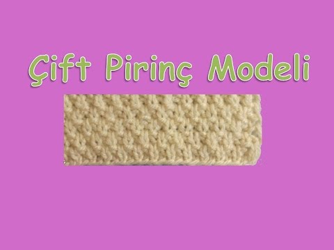 Çift pirinç modeli #ElÖrgüsü #DIY