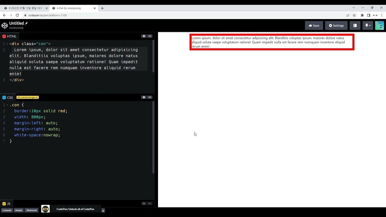 Overflow Text Overflow White Space 텍스트 말줄임 효과 Youtube