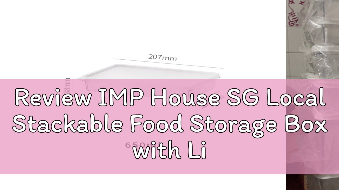 Review IMP House SG Local Stackable Food Storage Box with Lid Fridge ...