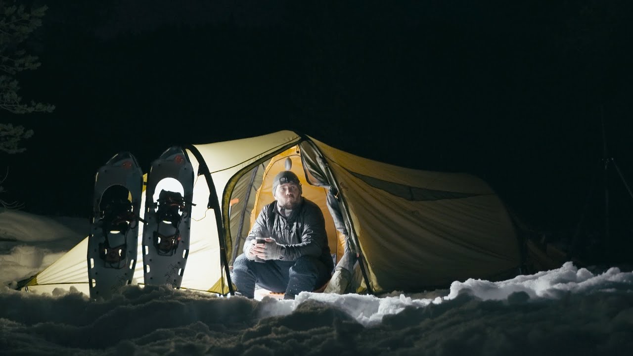 Cold Tent Winter Camping - YouTube