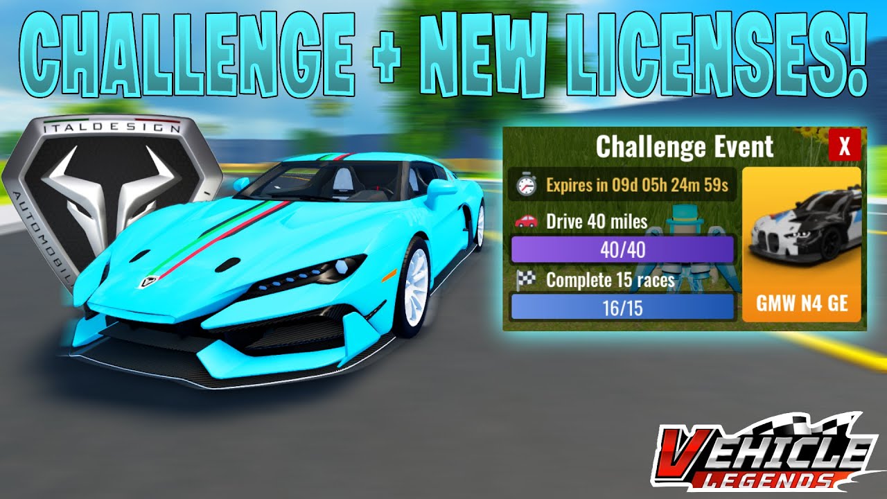 Vehicle Legends Just Added *ITALDESIGN* Licenses + The CHALLENGE! - YouTube
