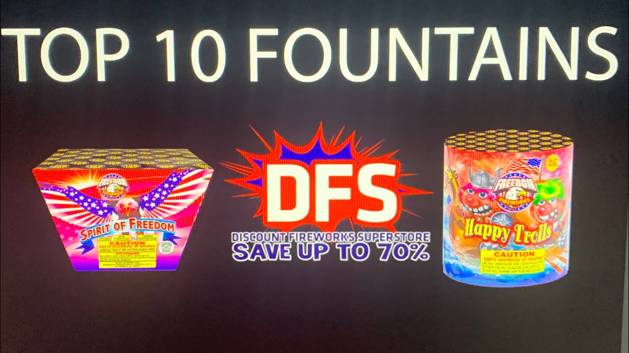 Top 10 DFS Fireworks Fountains (2022 Edition) California - Freedom Line ...