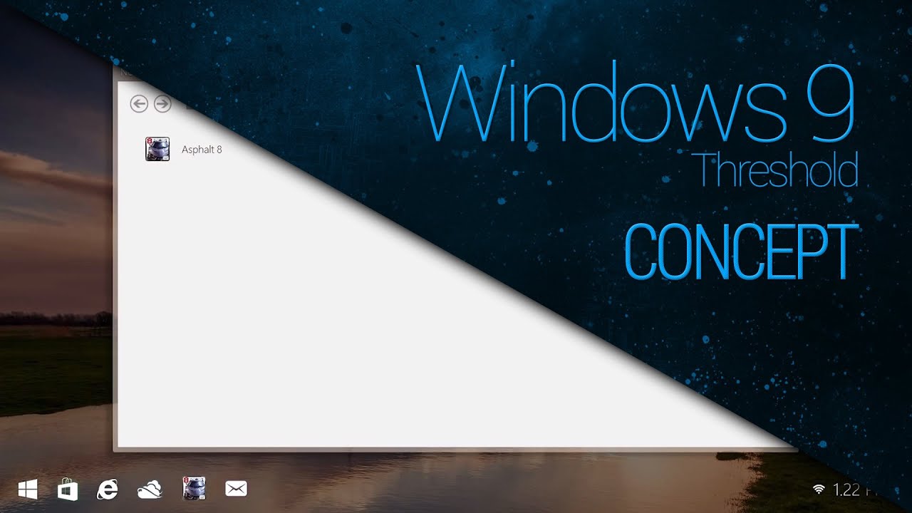 Windows 9 "Threshold" Concept - YouTube
