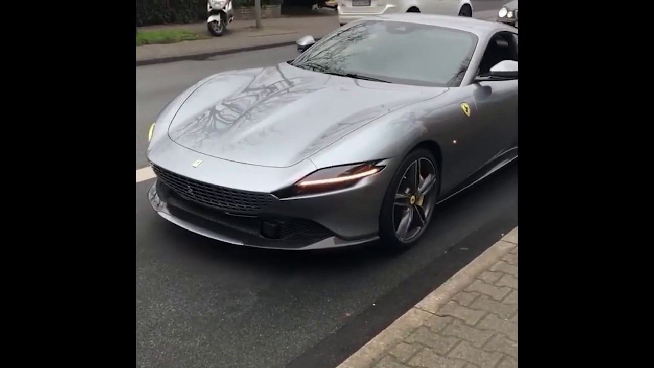 Ferrari Roma exhaust and first look! - YouTube