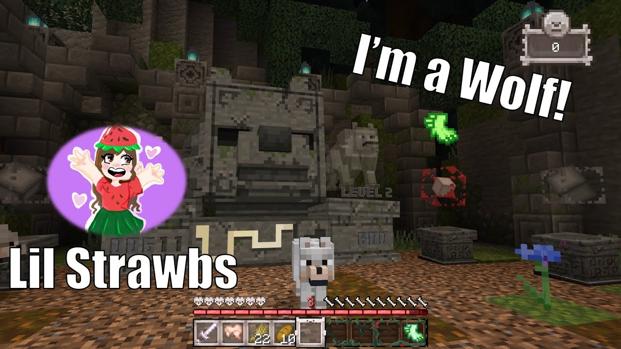 Wolf Evolve Part 1 - Minecraft with Lil Strawbs - YouTube