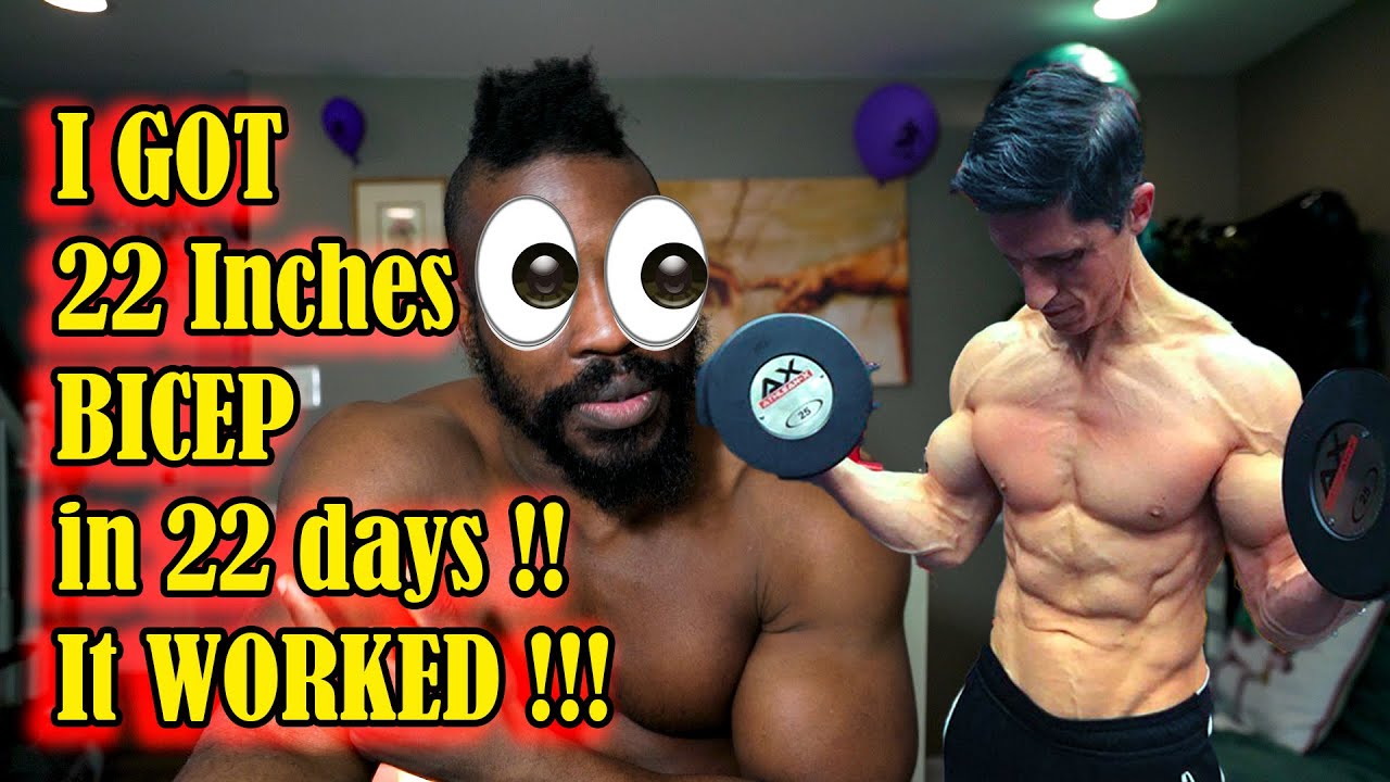 22 INCHES BICEP IN 22 DAYS | JEFF CAVALIERE TAUGHT ME ! - YouTube