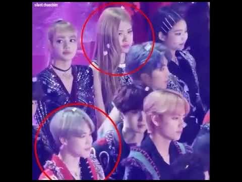 JIROSE ship moment at MMA 2018 (Jimin x Rosé)😍😍😍