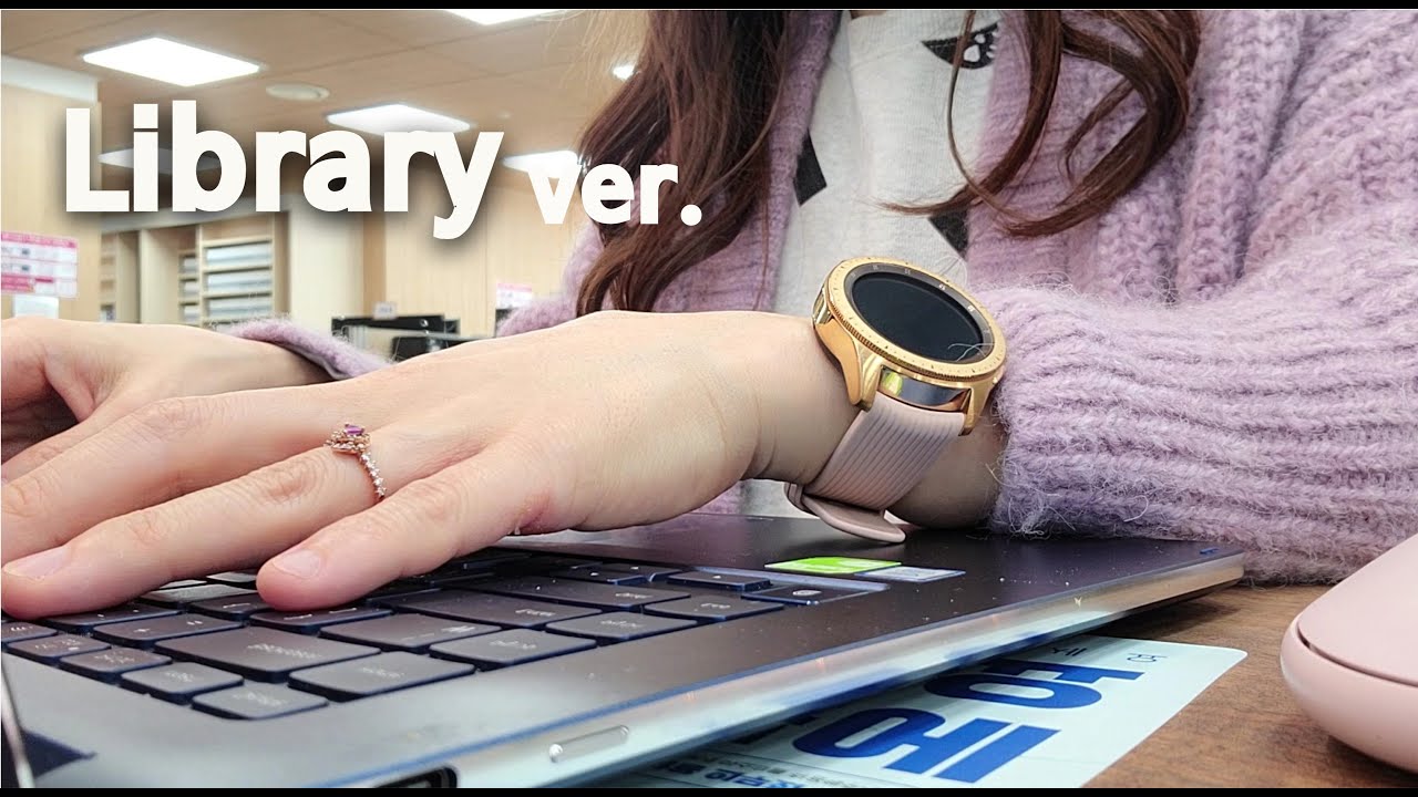 1 HOUR STUDY WITH ME AT THE LIBRARY/ Real time, background noise, no ...