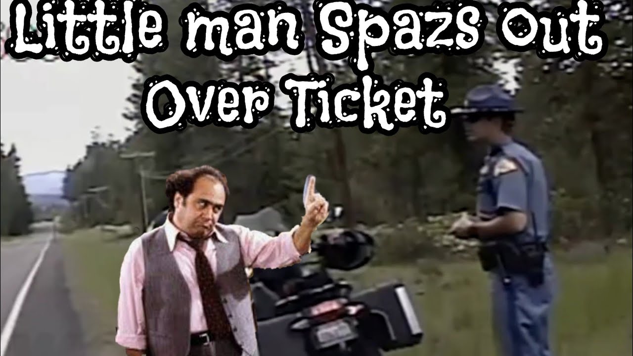LITTLE MAN GETS FURIOUS WHEN HE RECEIVES A TICKET - YouTube
