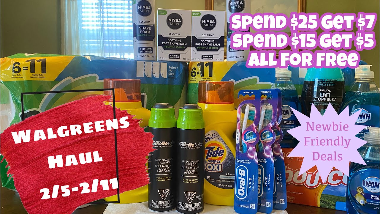 WALGREENS HAUL 2/5-2/11 NEWBIE FRIENDLY DEALS | ALL FOR FREE! - YouTube