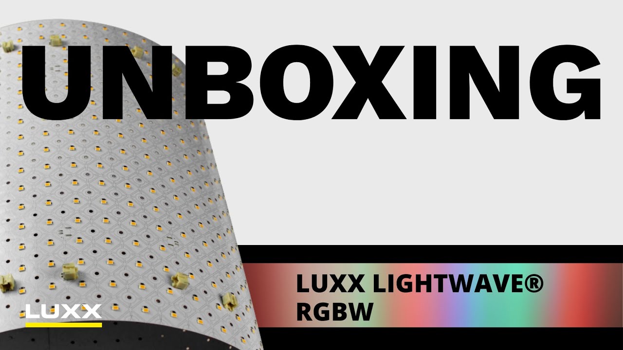 First Look: LUXX LightWave® RGBW Flexible Light Sheet - YouTube