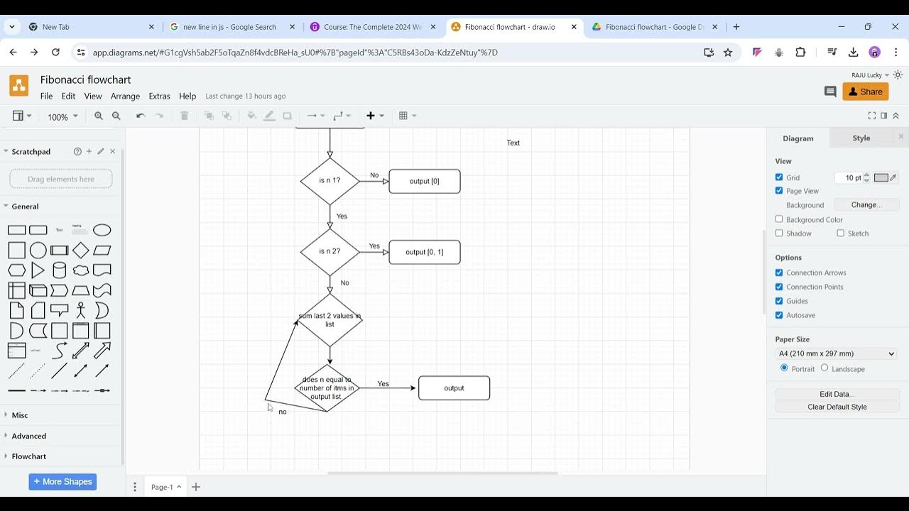 Fibonacci problem by javascript. - YouTube