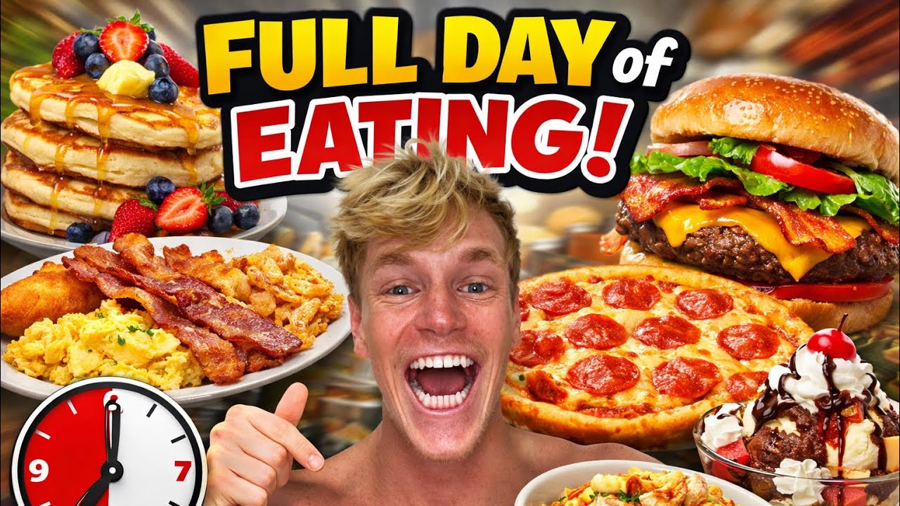 FULL DAY OF EATING AS A PROFESSIONAL EATER! Is This the Perfect Diet ...