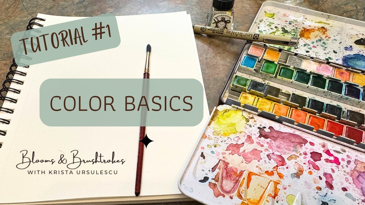 Tutorial #1: Color basics with watercolor! @KristaUrsulescu - YouTube