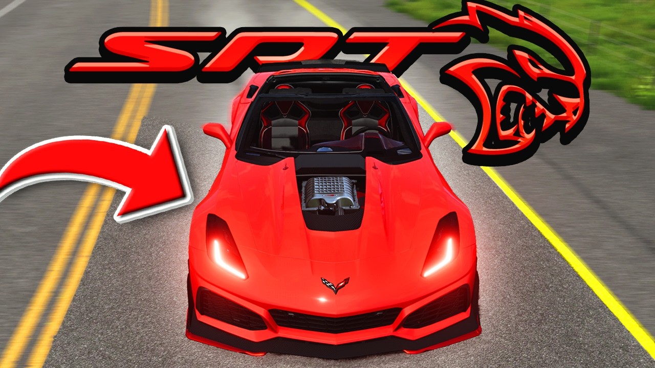 Building a Hellcat Swapped Corvette C7 in BeamNG Drive - YouTube