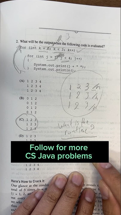 Do you know what’s the runtime of the algorithm? #computerscience #coding #apcsa #stem #java ...