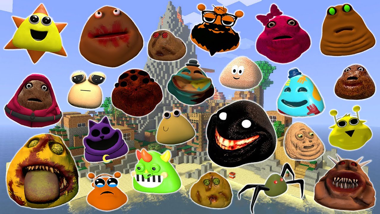 DESTROY ALL NEW 3D POU BOU'S REVENGE & ITALIAN BRAINROT FAMILY in ...