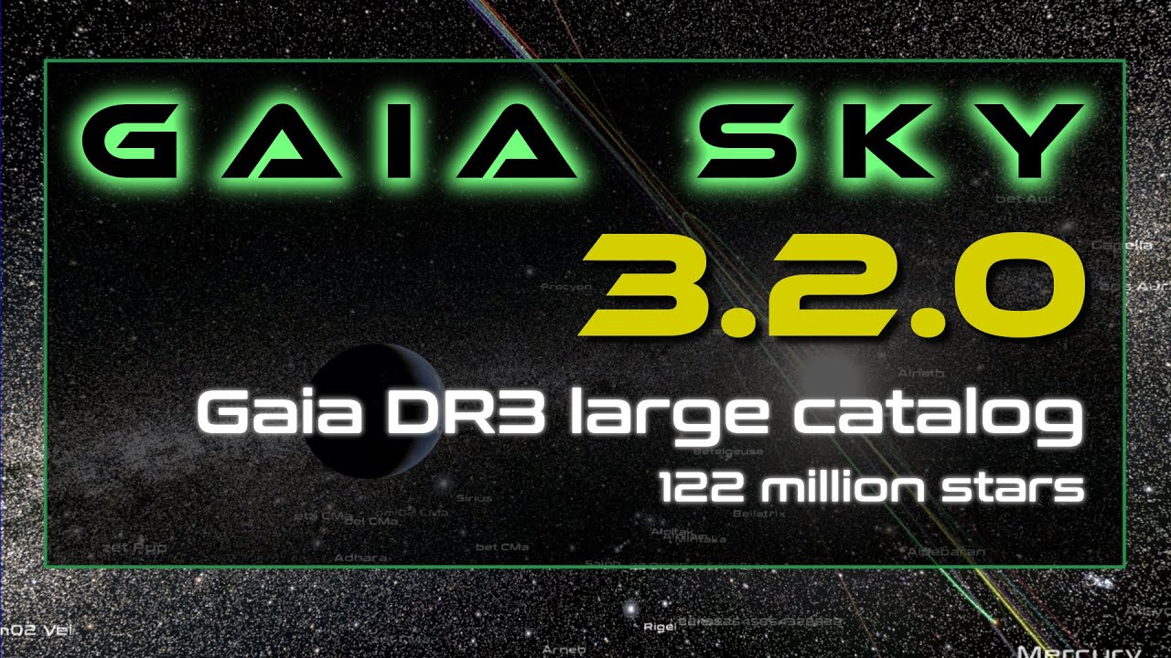 Gaia Sky - A trip through the Gaia DR3 large catalog (122 million stars ...