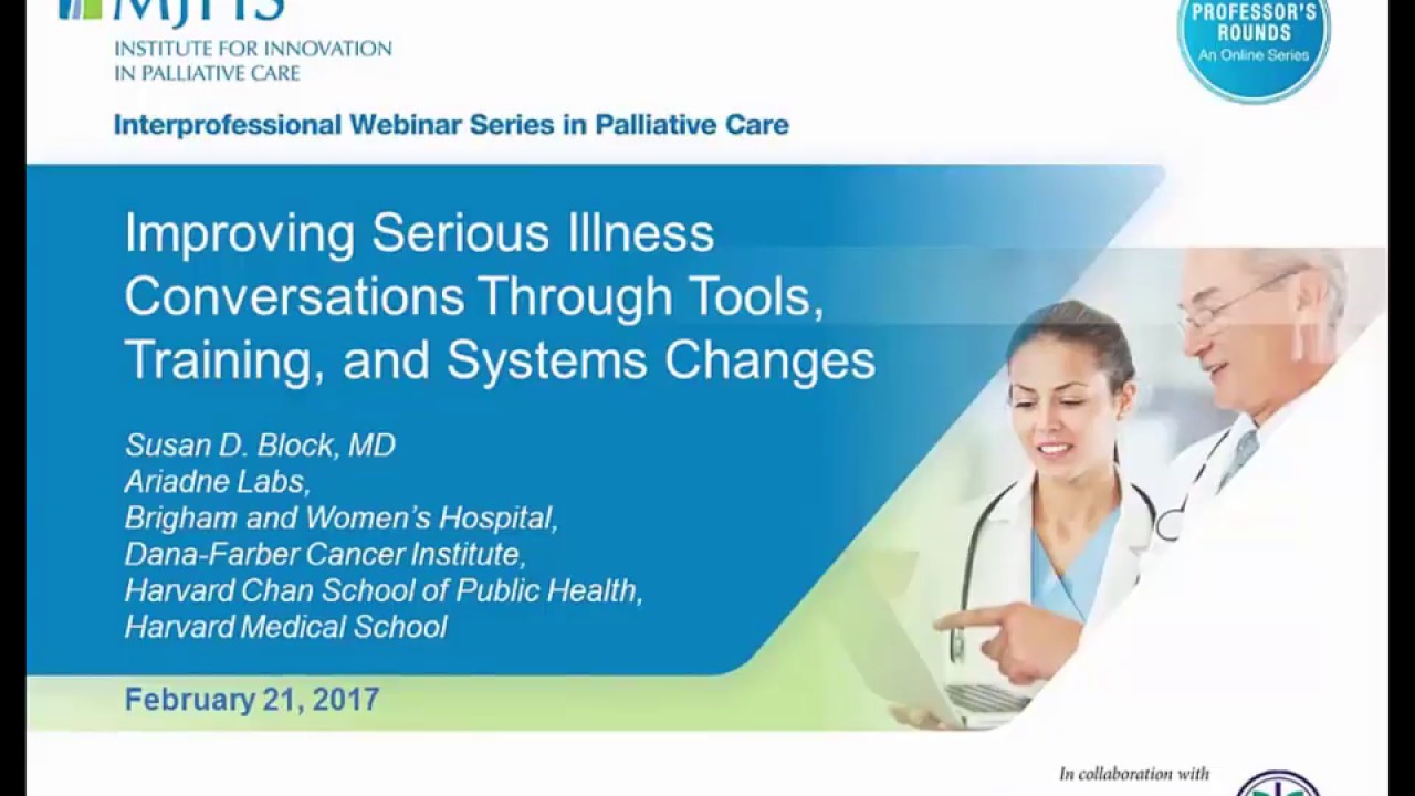 Improving Serious Illness Conversations - YouTube