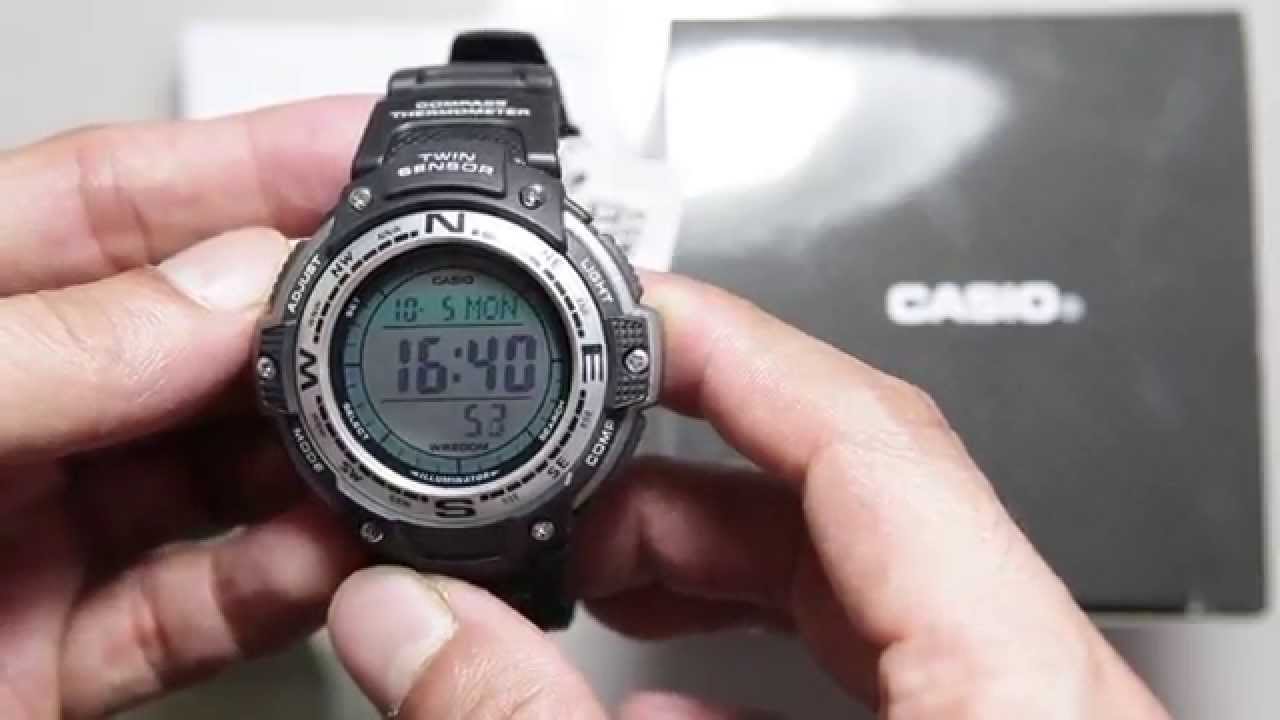 Casio outgear SGW-100-1BV Twin sensor - YouTube