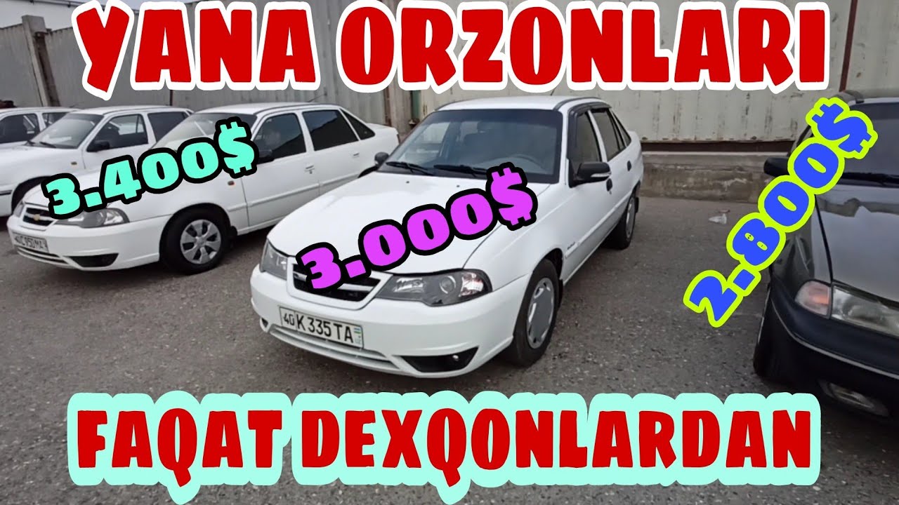 MANA SIZGA YANA ARZON MASHINALAR NEKSYA 1 NEKSYA 2 DAMAS LASETI TALAB ...