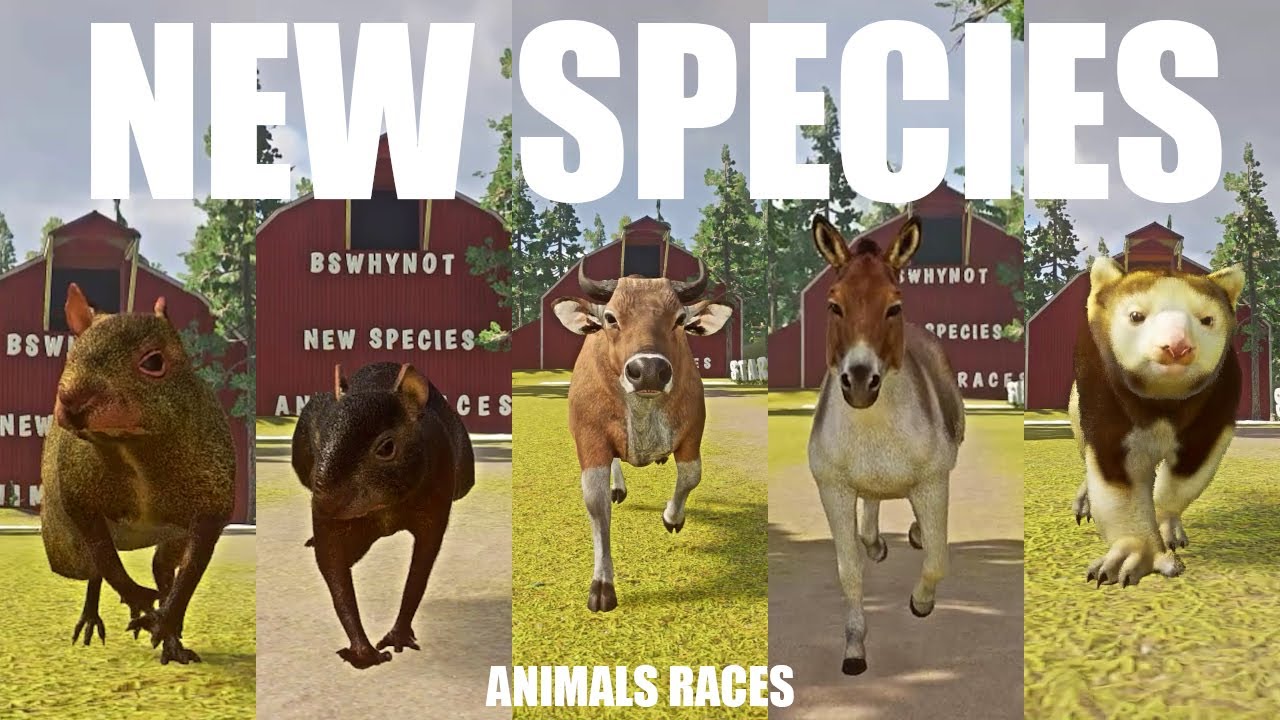 New Species Animals Races in Planet Zoo included Azara's Agouti, Kiang ...
