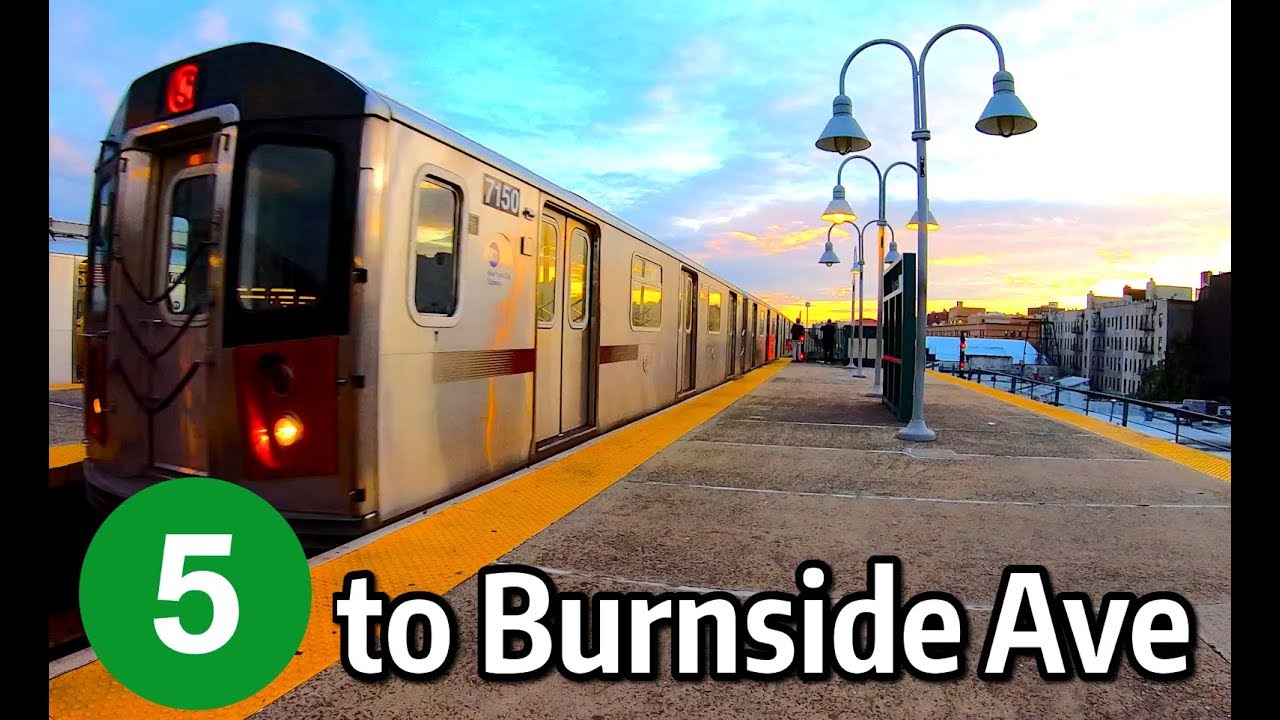 ⁴ᴷ 5 Trains Operating to Burnside Avenue on the 4 Line - YouTube