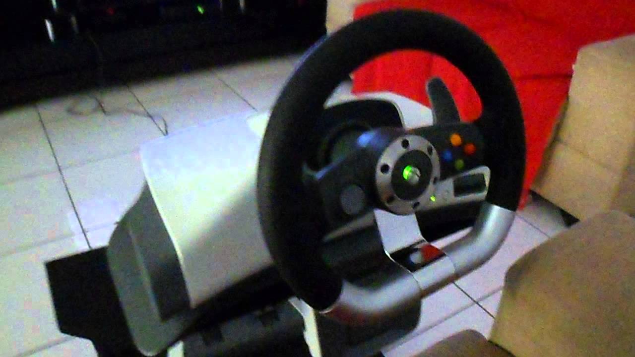 Volante Xbox 360 Microsoft V2 + Cockipt - YouTube