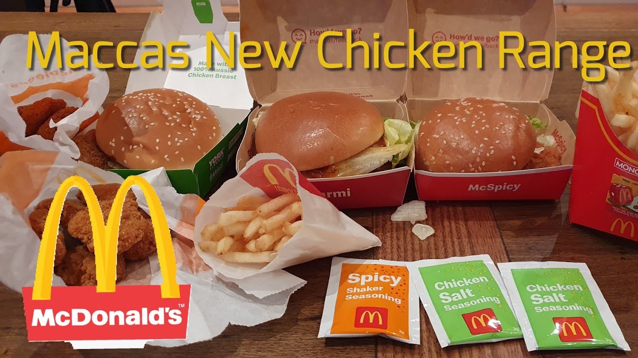 REVIEW - New Maccas Chicken Range! - YouTube