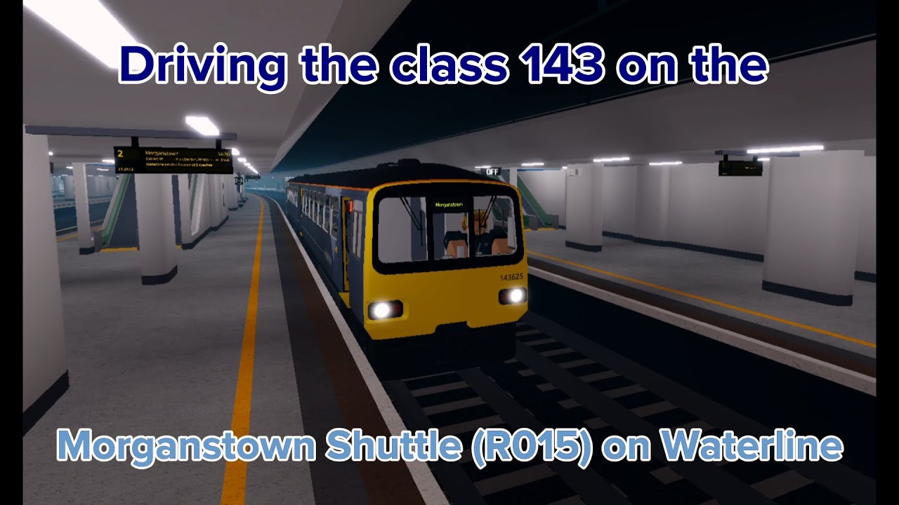 Driving the class 143 on the Morganstown Shuttle on Waterline ...