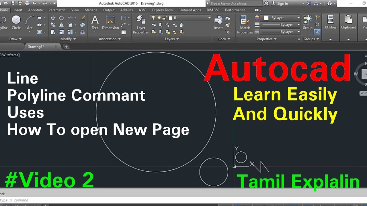 Video 2 How To Draw Line In Autocad Polyline Autocad Tamil How To Open New Page In Autocad Video 2 How To Draw Line In Autocad Polyline Autocad Tamil How To Open New Page In Autocad