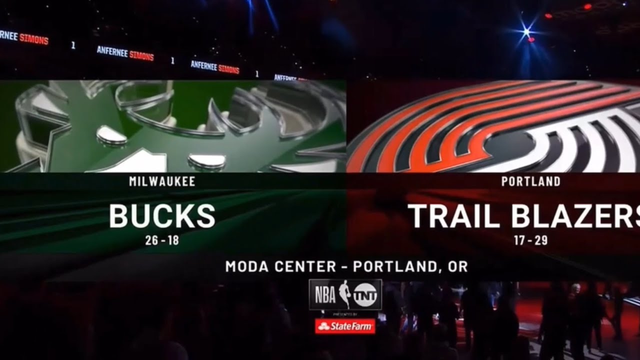 Bucks vs Trail Blazers NBA On TNT Intro/Theme 1/28/25 | NBA 2025 - YouTube