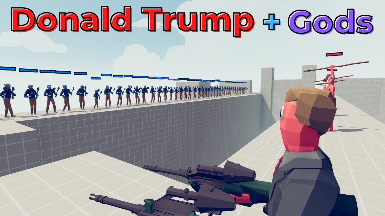 Donald Trump + Gods Vs Custom Unit - | TABS - Totally Accurate Battle ...
